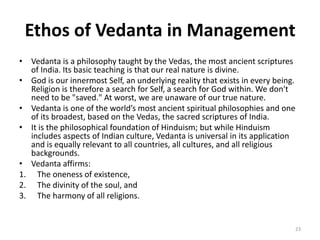 Vedas, Vedanta, Upanishads, Brahmsutras & Gita | PPTX