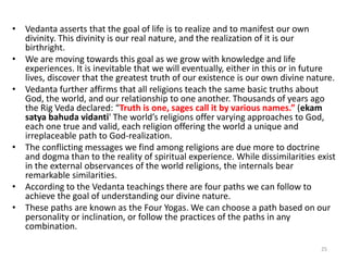 Vedas, Vedanta, Upanishads, Brahmsutras & Gita | PPTX