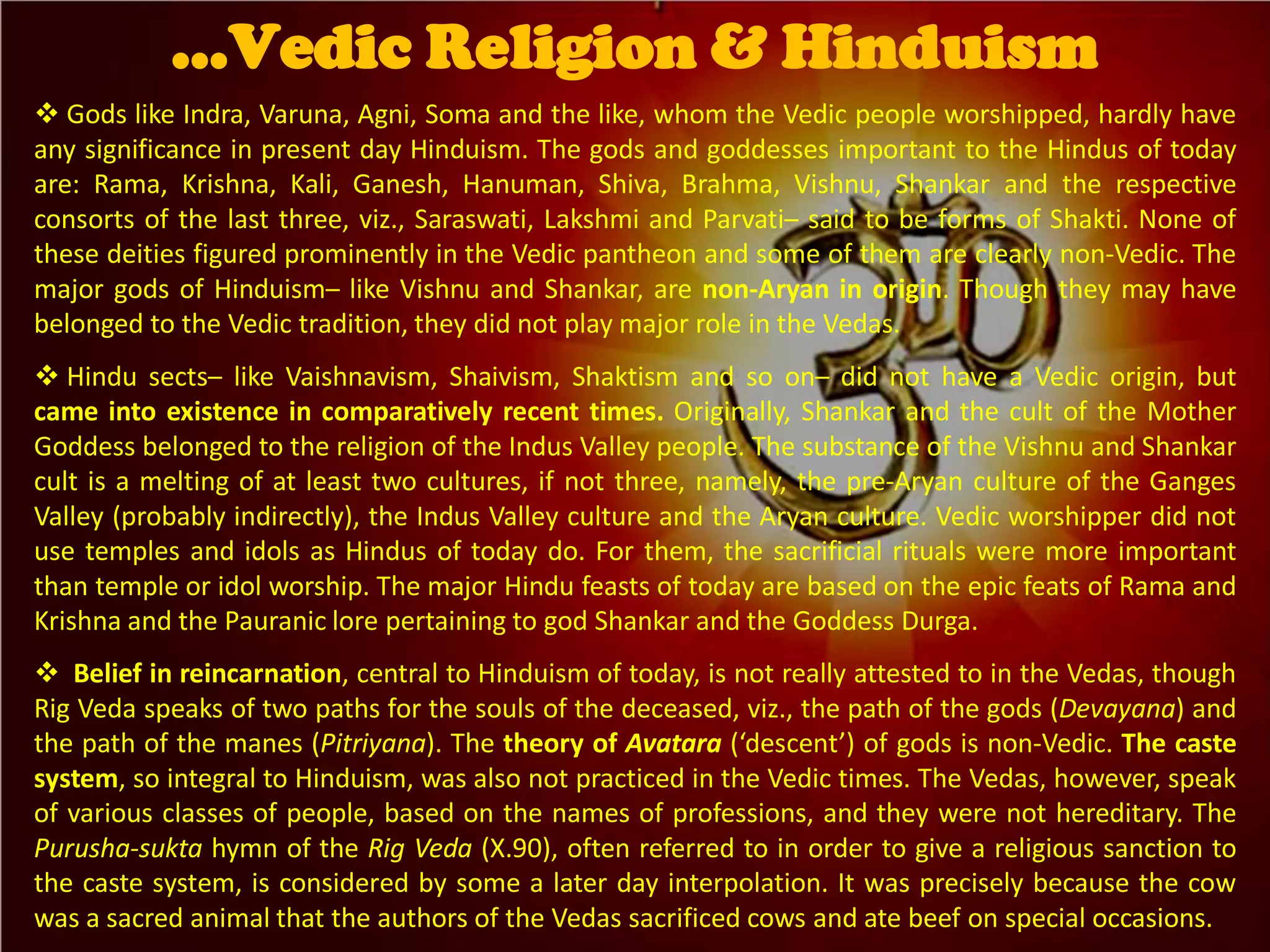 Vedas & vedic pantheon ppt | PDF