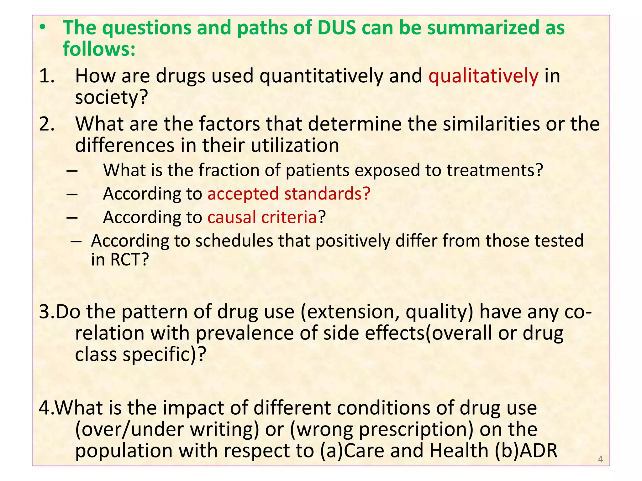 Drug Utilization Studies | PPTX