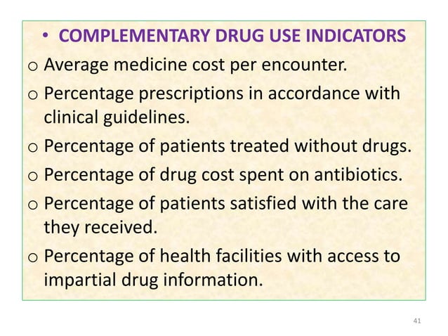 Drug Utilization Studies | PPTX | Substance Abuse | Diseases and Conditions