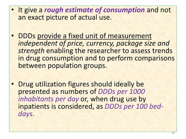 Drug Utilization Studies | PPTX | Substance Abuse | Diseases and Conditions