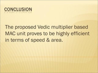 VEDIC MULTIPLIER FOR "FPGA" | PPT