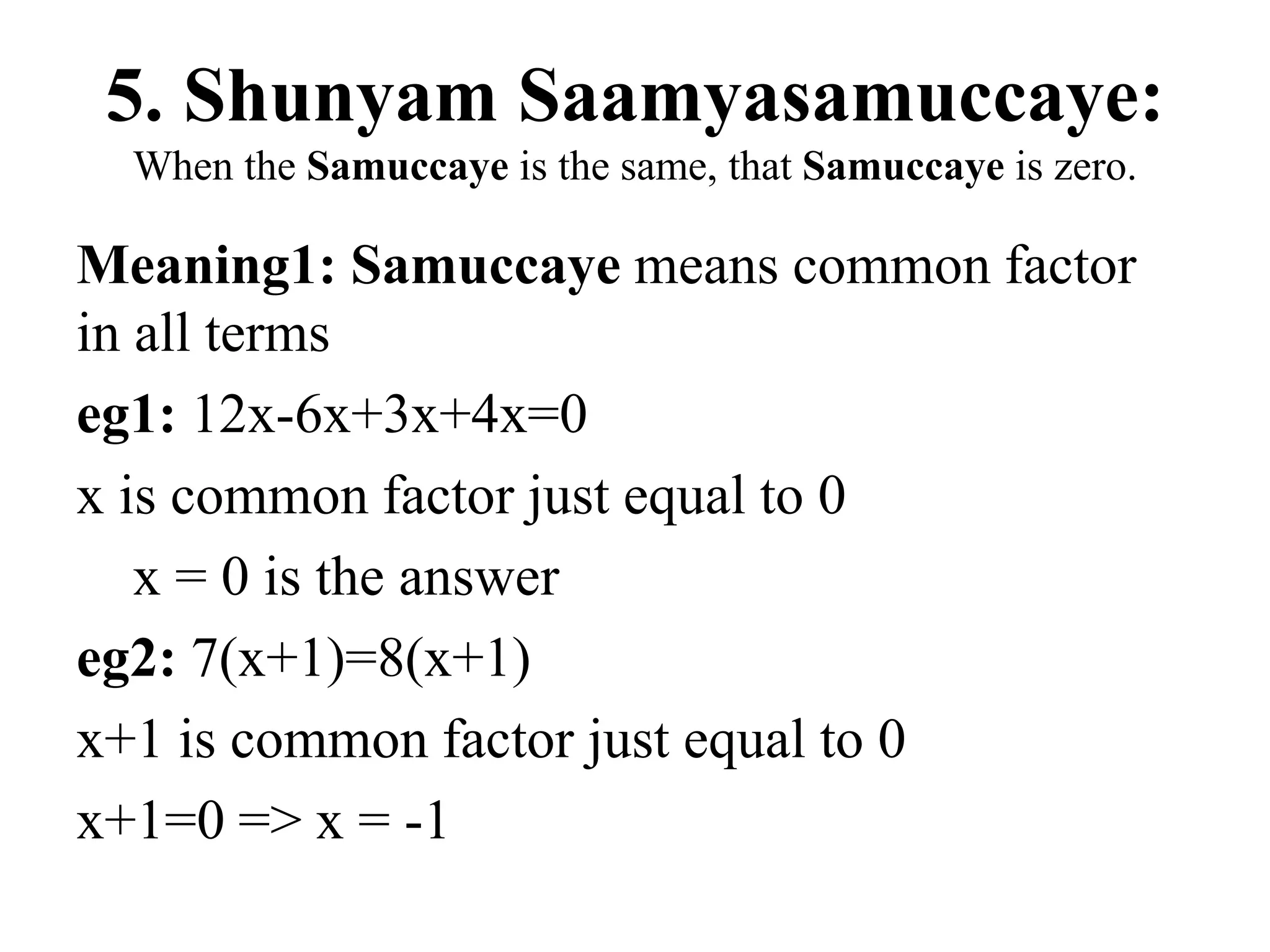 Vedic Mathematics 16 sutras with example problems | PPTX