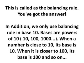 Vedic Addition | PPTX