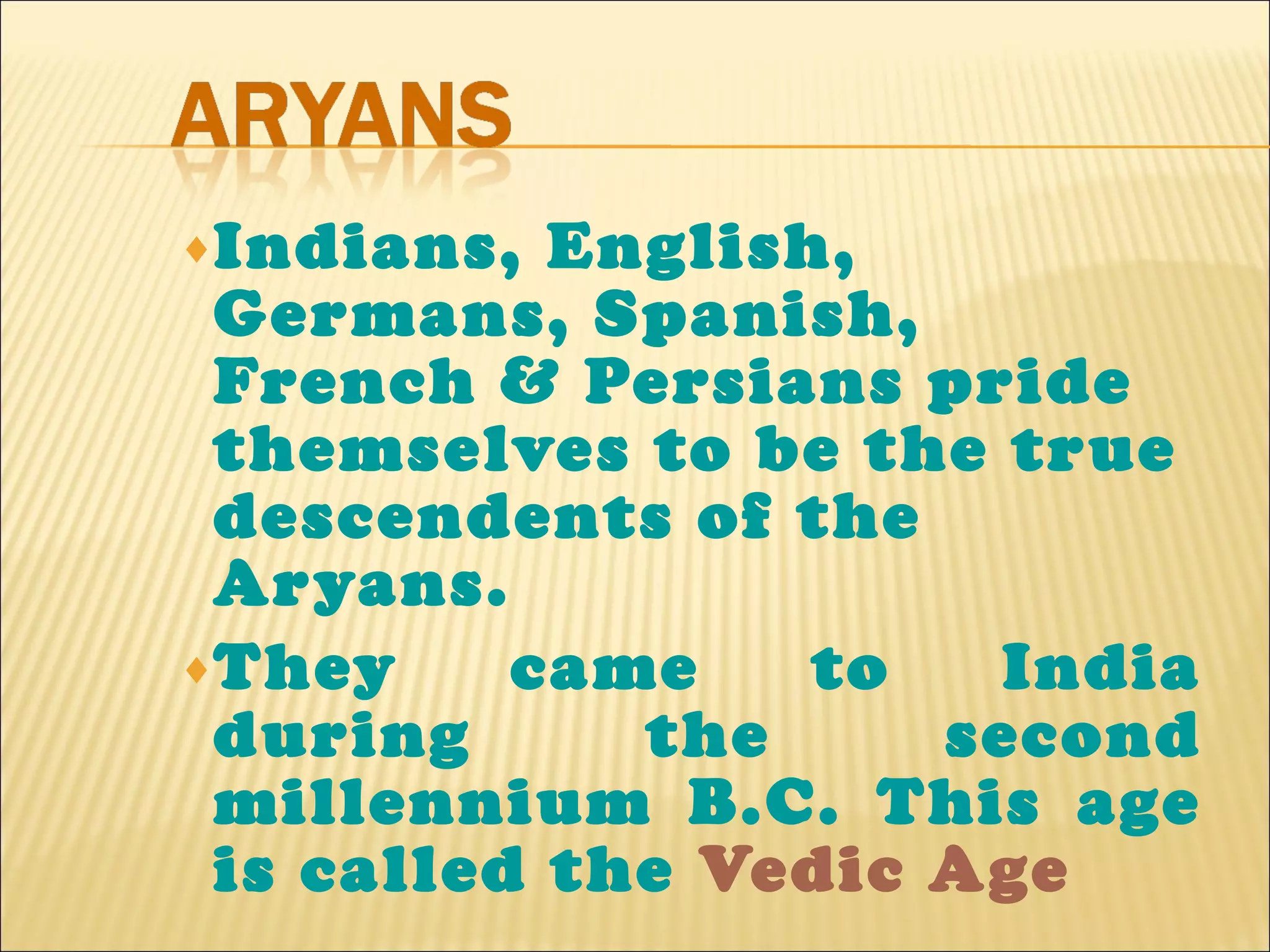 school project for early vedic priod..... | PPT