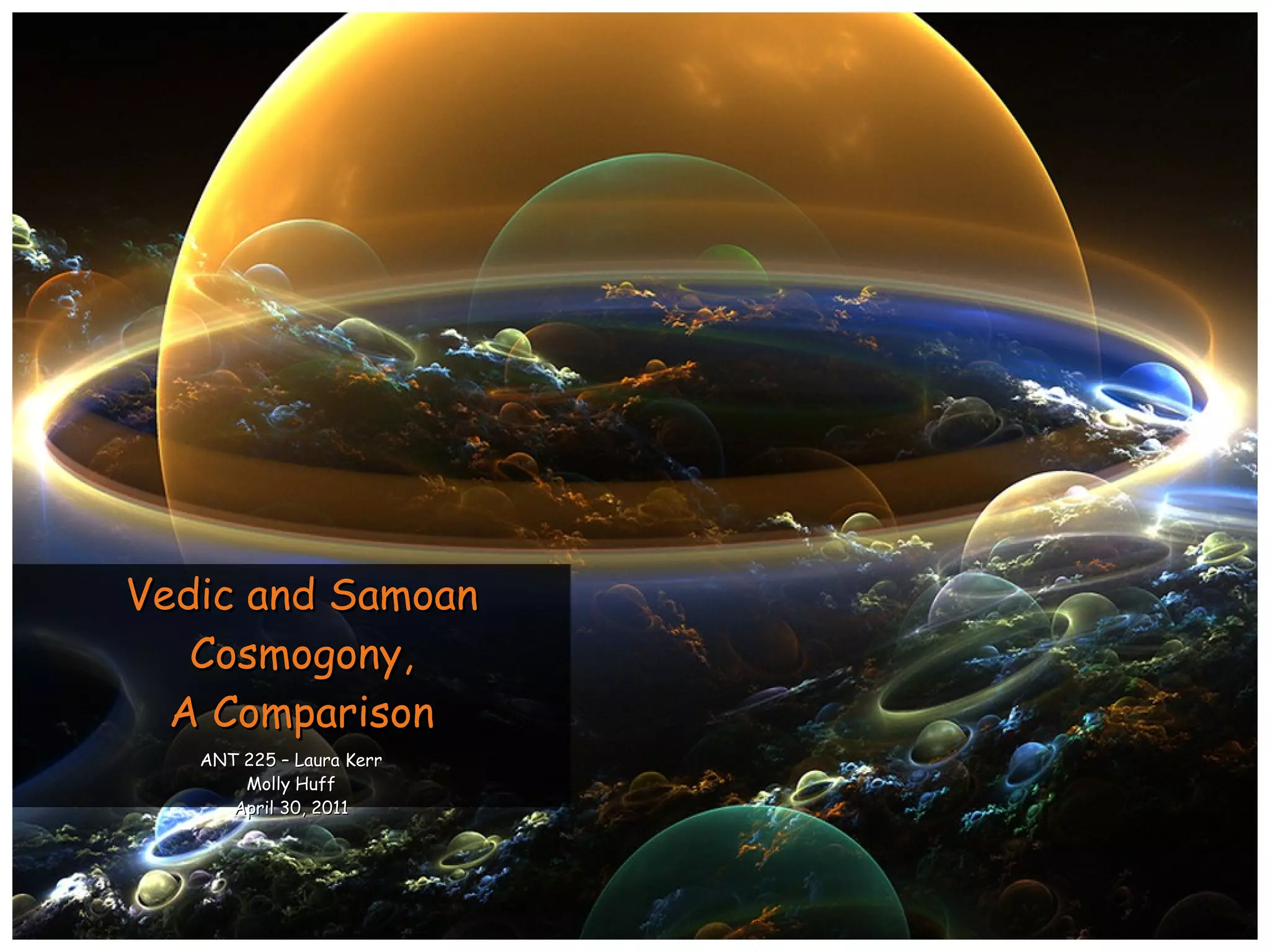 Vedic and samoan cosmogony | PPT