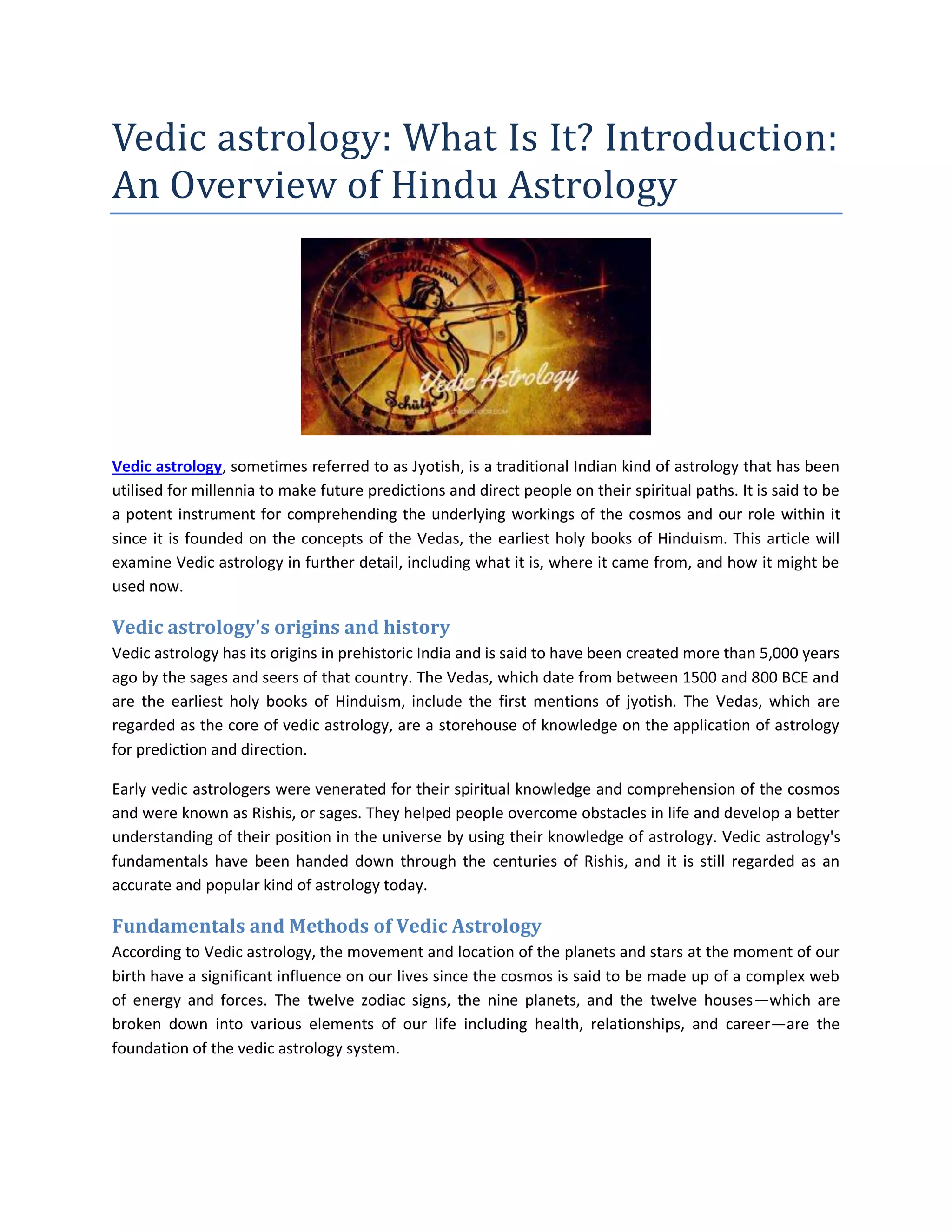 Vedic astrology | PDF