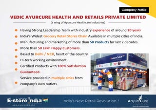 Vedic Ayurcure Estore India Business Plan +91 91365 11639 | PDF ...