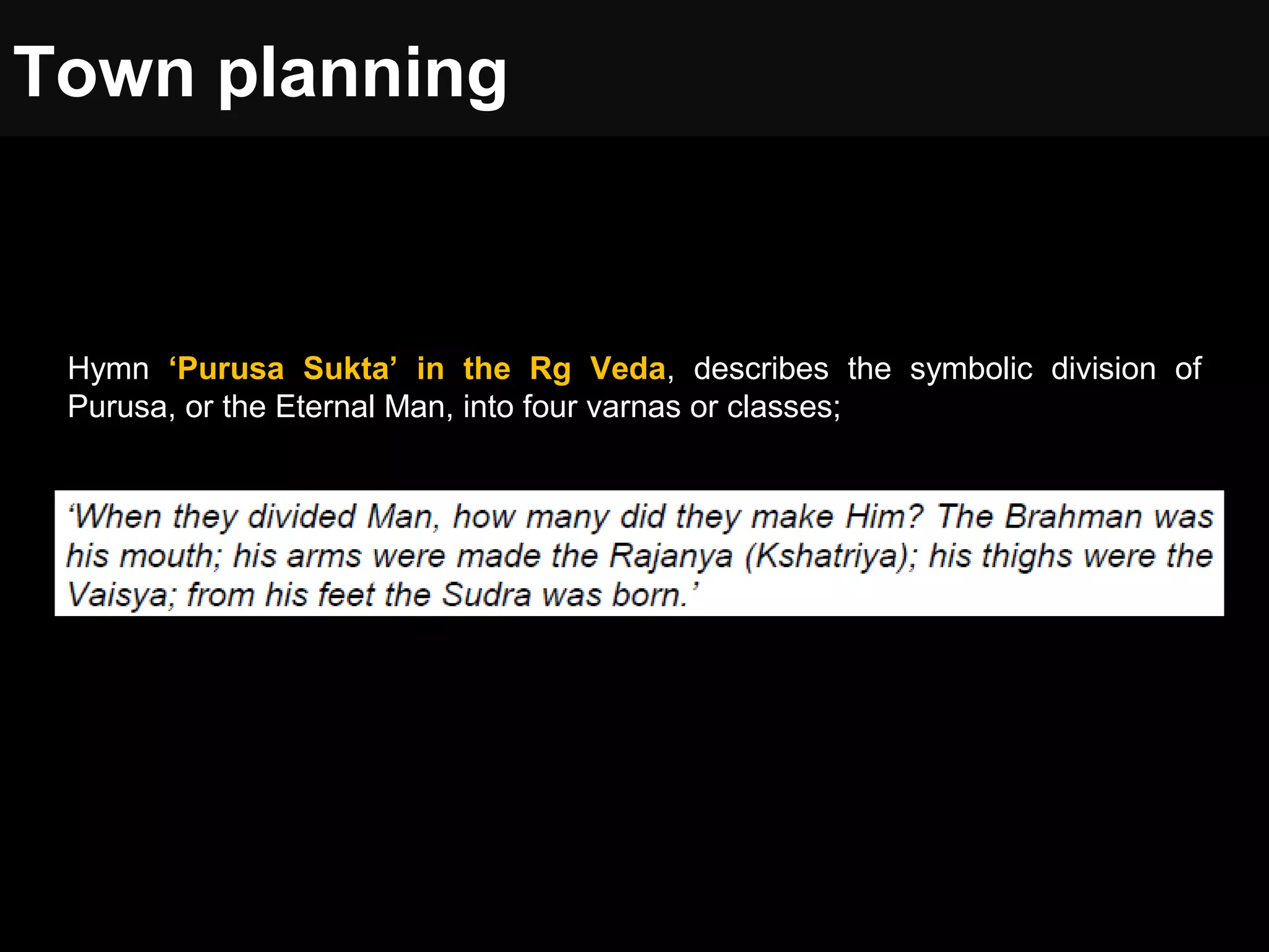 Vedic Principles for Planning of Cities | PPT