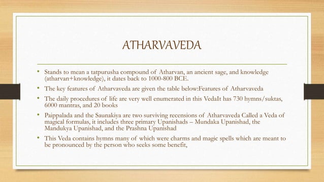 vedic corpus.pptx | Hinduism | Religion & Spirituality