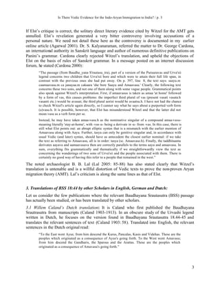 Vedic evidence for Aryan Migration (AMT) puratattva? | PDF | Hinduism ...