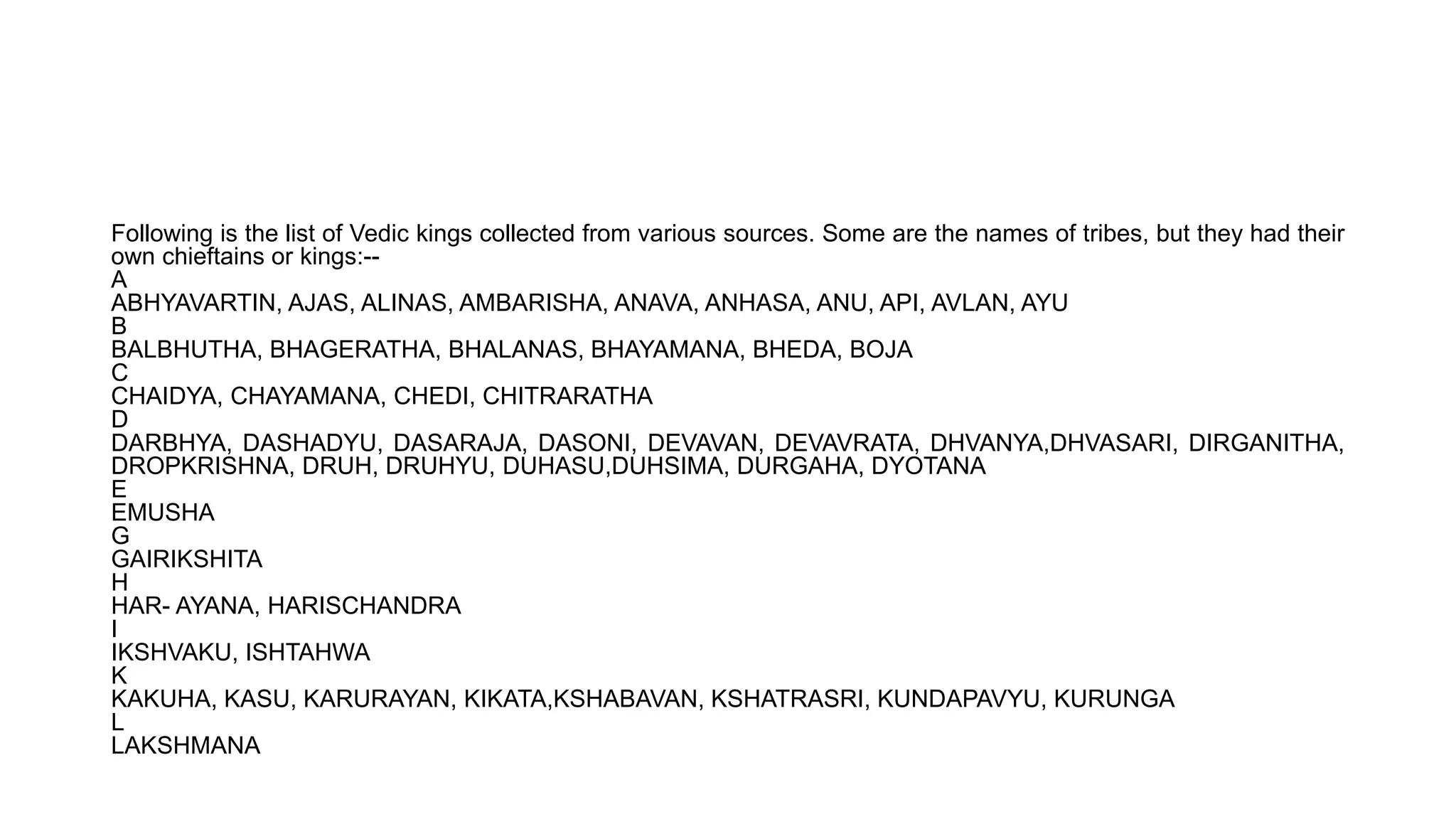 Vedic kings and the early history of India | PPTX