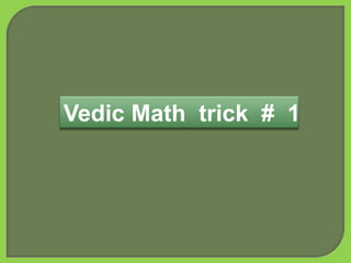 Vedic math | PPSX