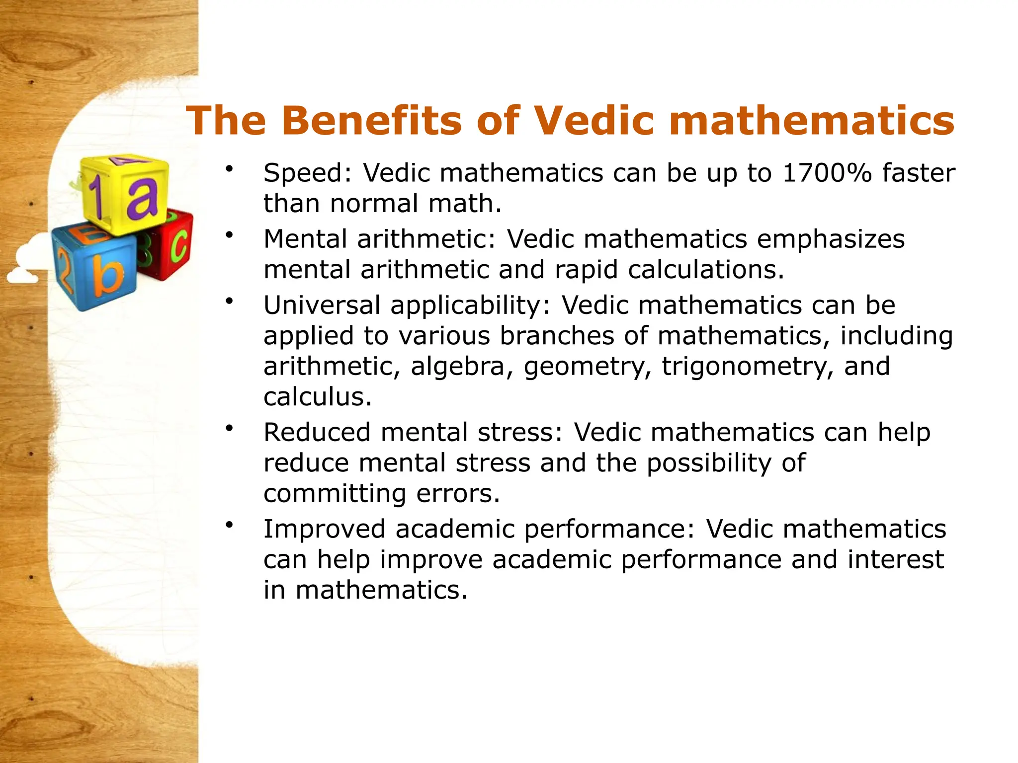 vedic math fundamental sutras and applications | PPTX