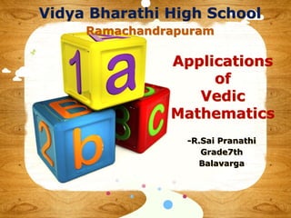 vedic math fundamental sutras and applications | PPTX
