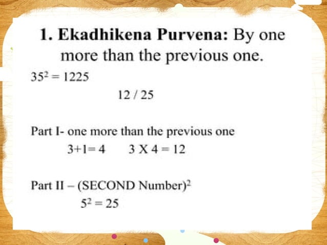 vedic math fundamental sutras and applications | PPTX