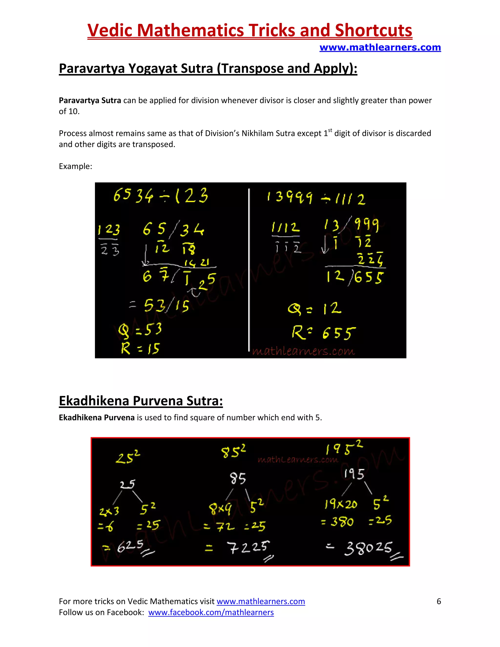 Vedic mathematics Tricks and Shortcuts | PDF | Hinduism | Religion & Spirituality
