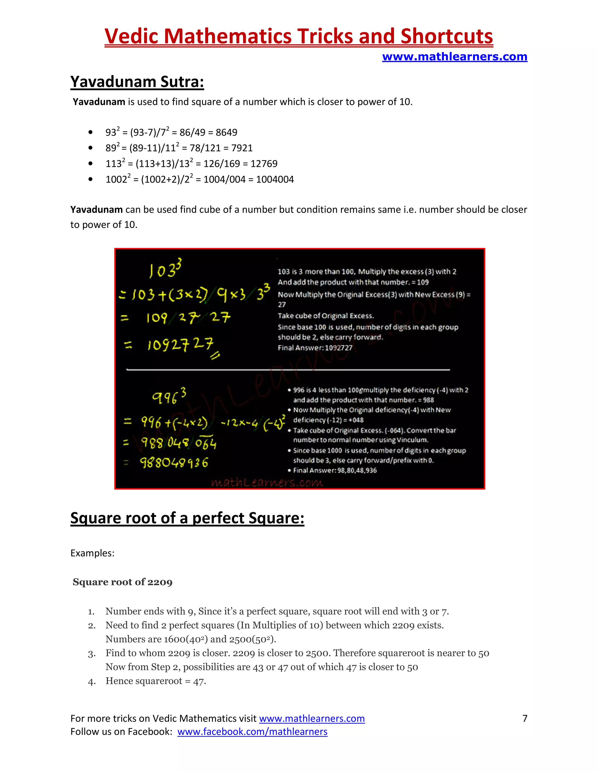 Vedic mathematics Tricks and Shortcuts | PDF | Hinduism | Religion & Spirituality
