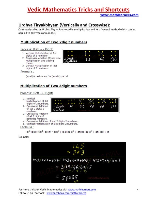 Vedic mathematics Tricks and Shortcuts | PDF | Hinduism | Religion ...