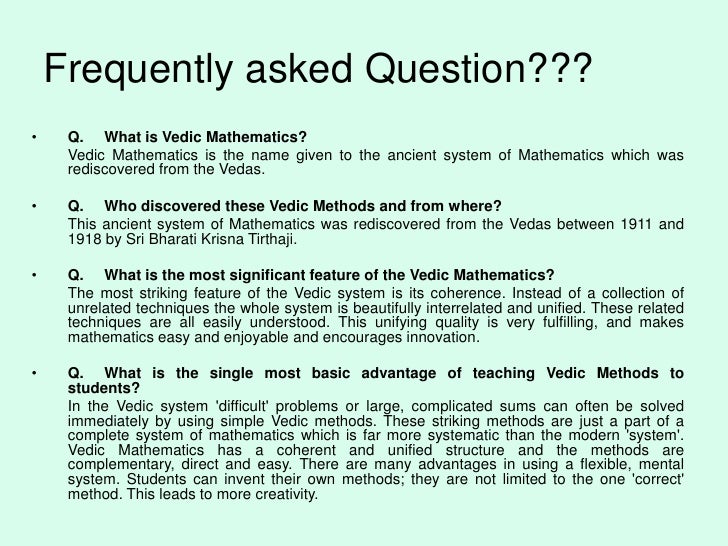 Vedic Mathematics By Rishi Bhargava Vedic Mathematics By Rishi Bhargava
