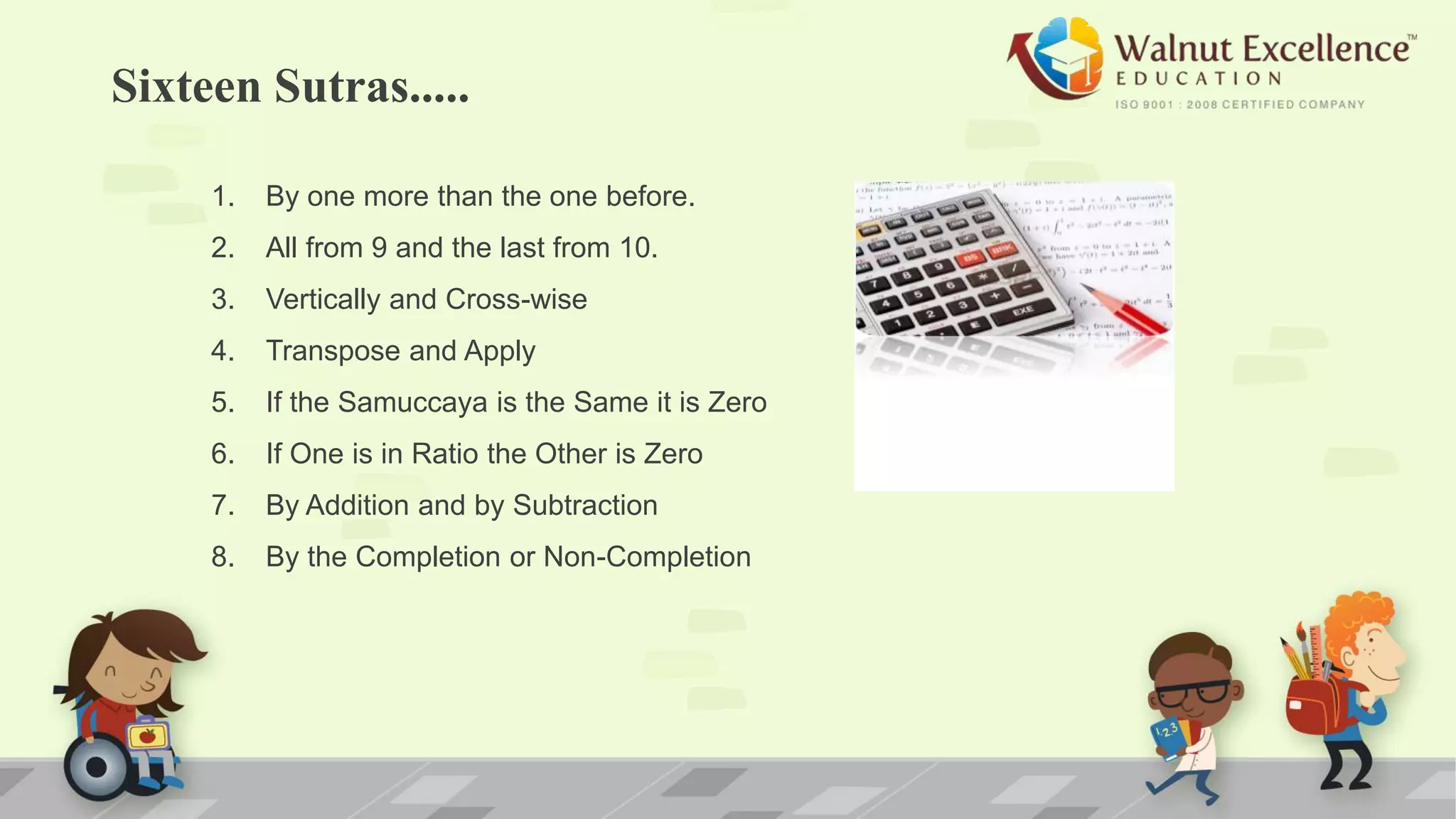 Vedic mathmatics -walnutexcellence | PPTX