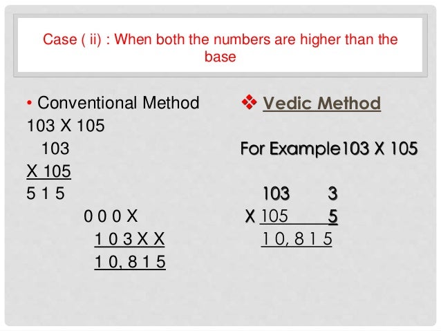 Vedic Maths Vedic Maths