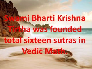 PPT on Vedic maths | PPTX