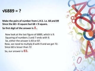 Vedic maths- its relevance to real learning | PPTX