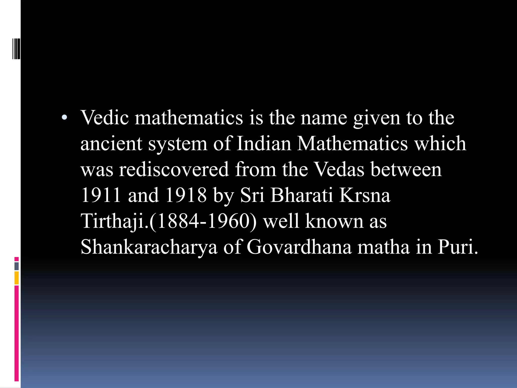 Vedic maths | PPT