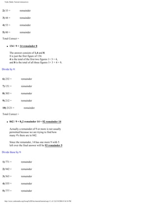 Vedic maths tutorial (interactive) | PDF