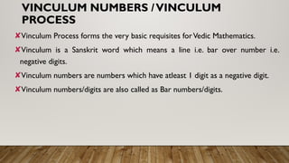 vedic maths required for simple mathematics techniques. | PPTX ...