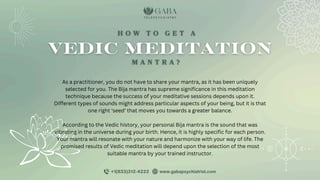 Vedic Meditation - A Guide to Mantras, Practice, and Benefits | PDF