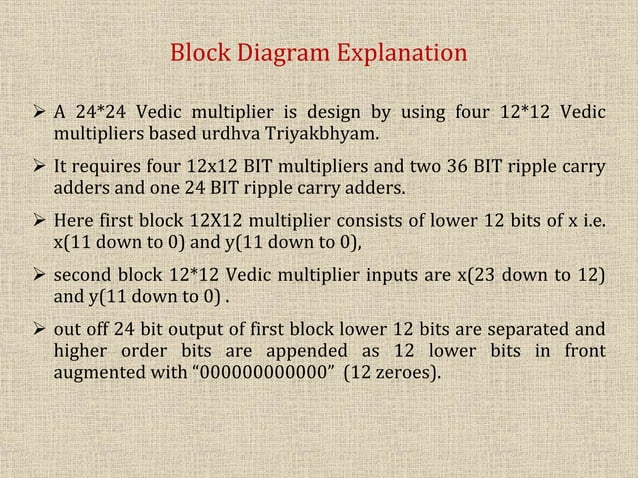 Vedic multiplier | PPTX | Computing | Technology & Computing