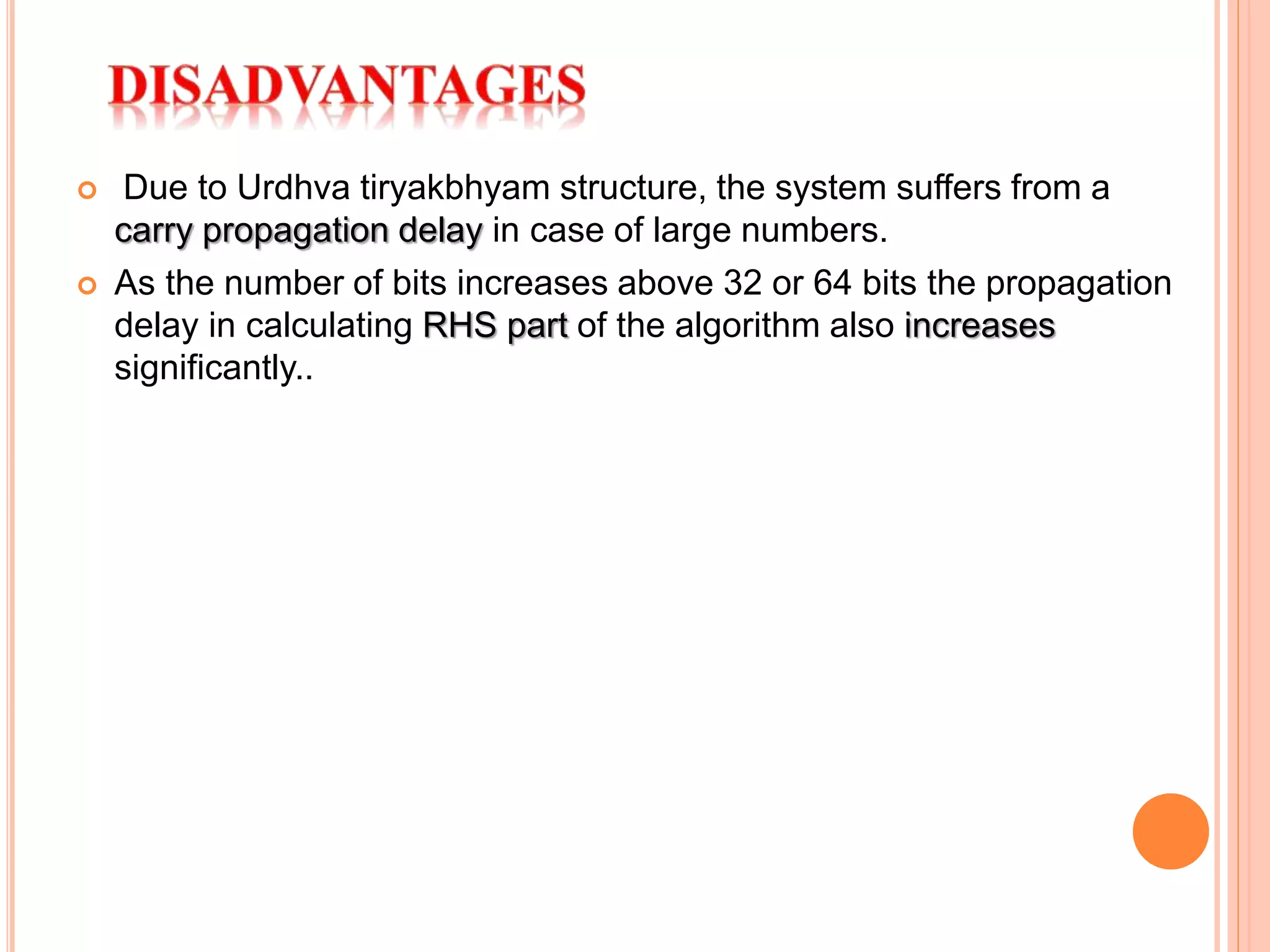 Implementation of Vedic multipliers using urdhwa triyakbhyam sutra | PPTX