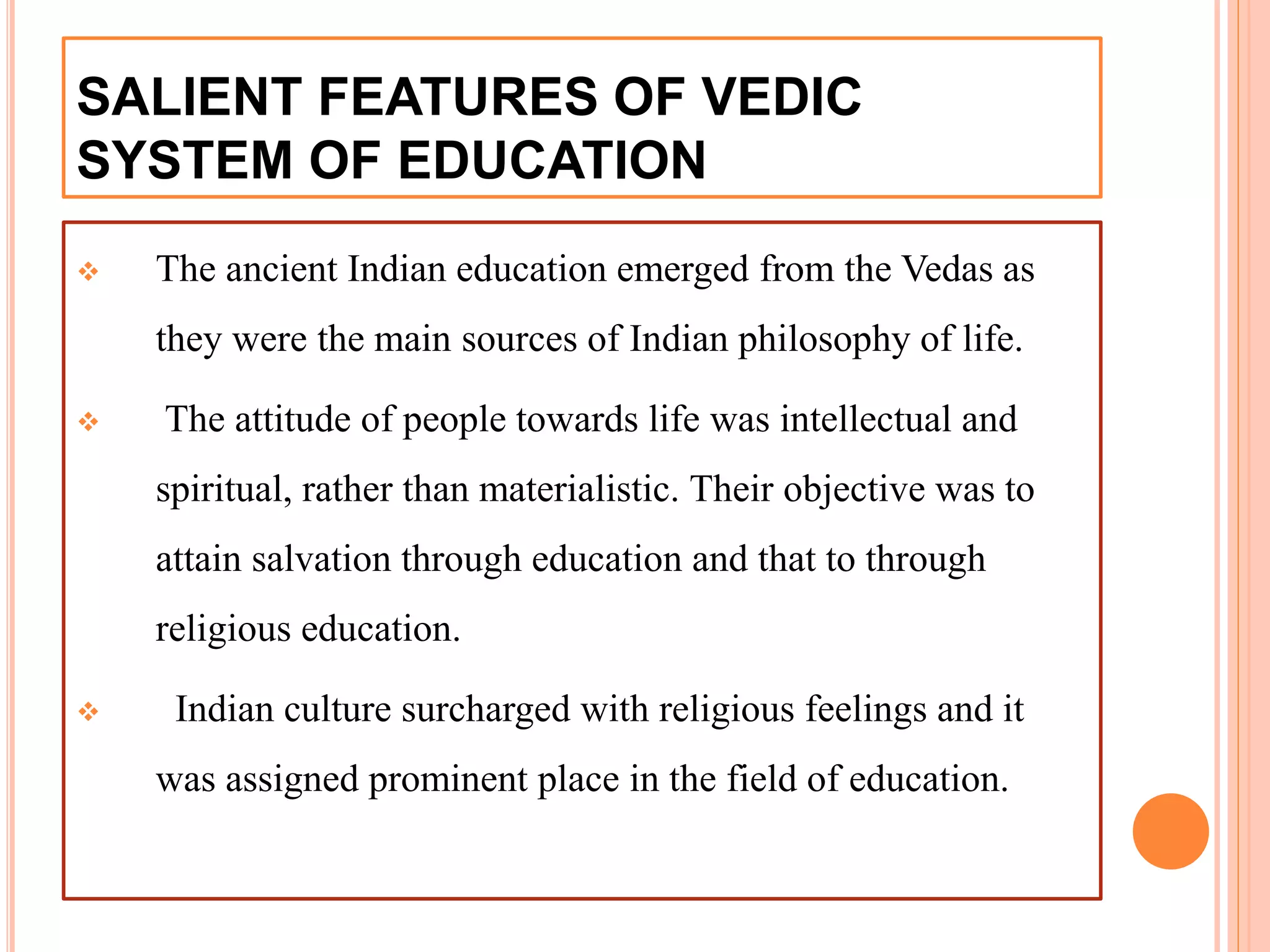 Vedic period of education | PPTX