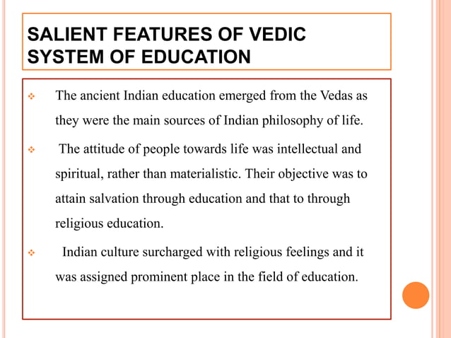 Vedic period of education | PPTX