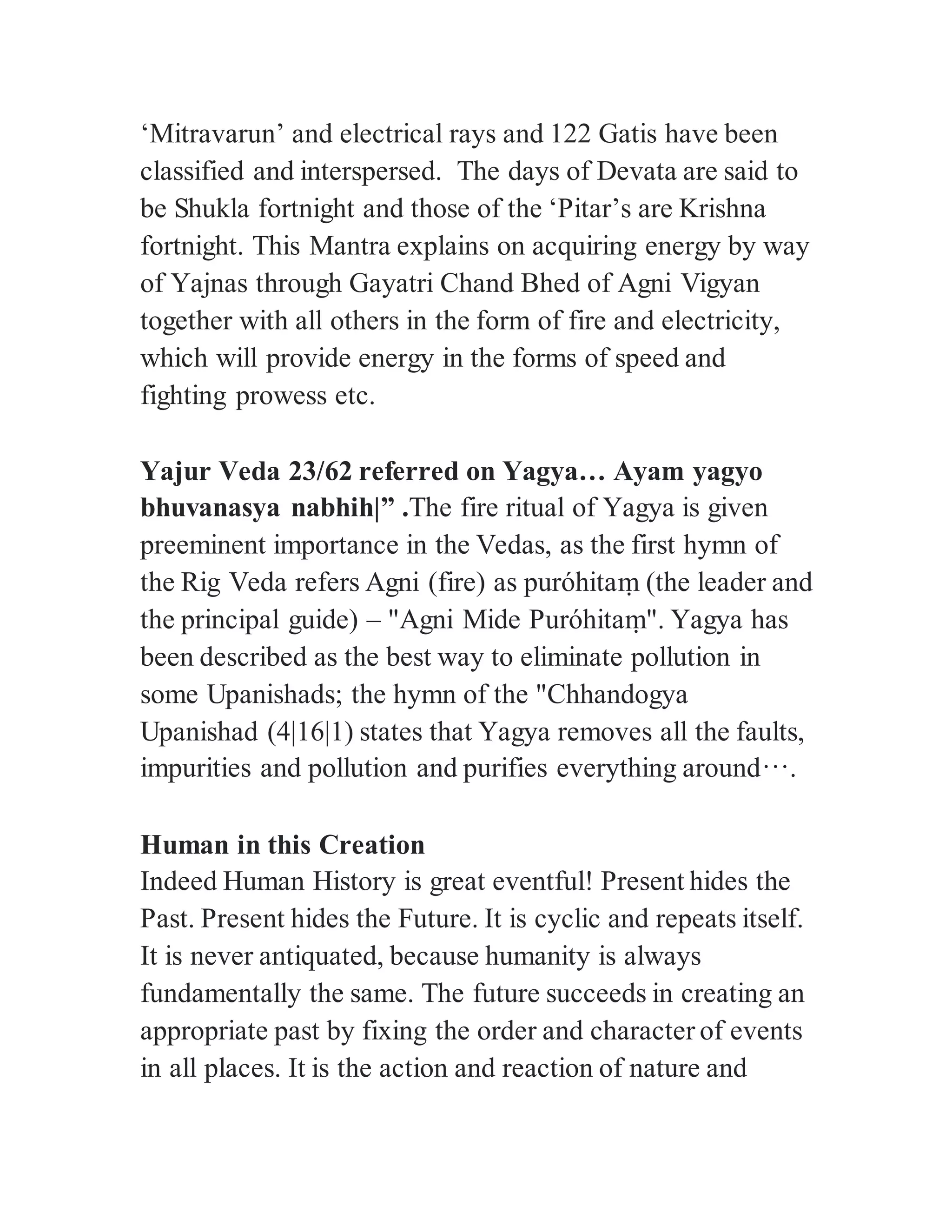 Vedic scientific excellence . | DOCX