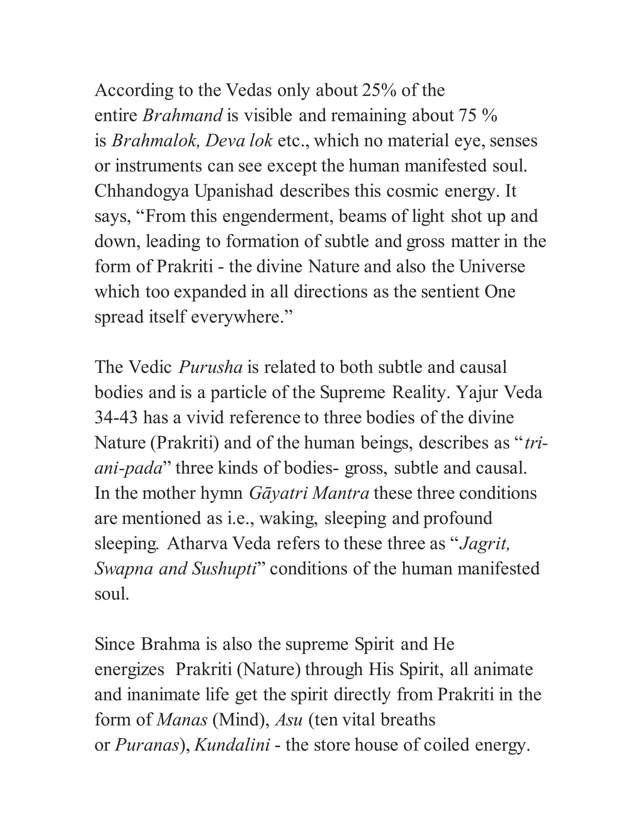 Vedic scientific excellence . | DOCX