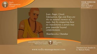 Vedic wisdom quotes vol i | PPT