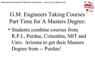 Vedio conference/ International Journal of Internet Education | PPT