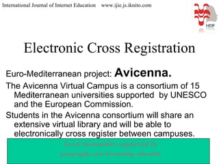Vedio conference/ International Journal of Internet Education | PPT