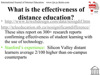 Vedio conference/ International Journal of Internet Education | PPT