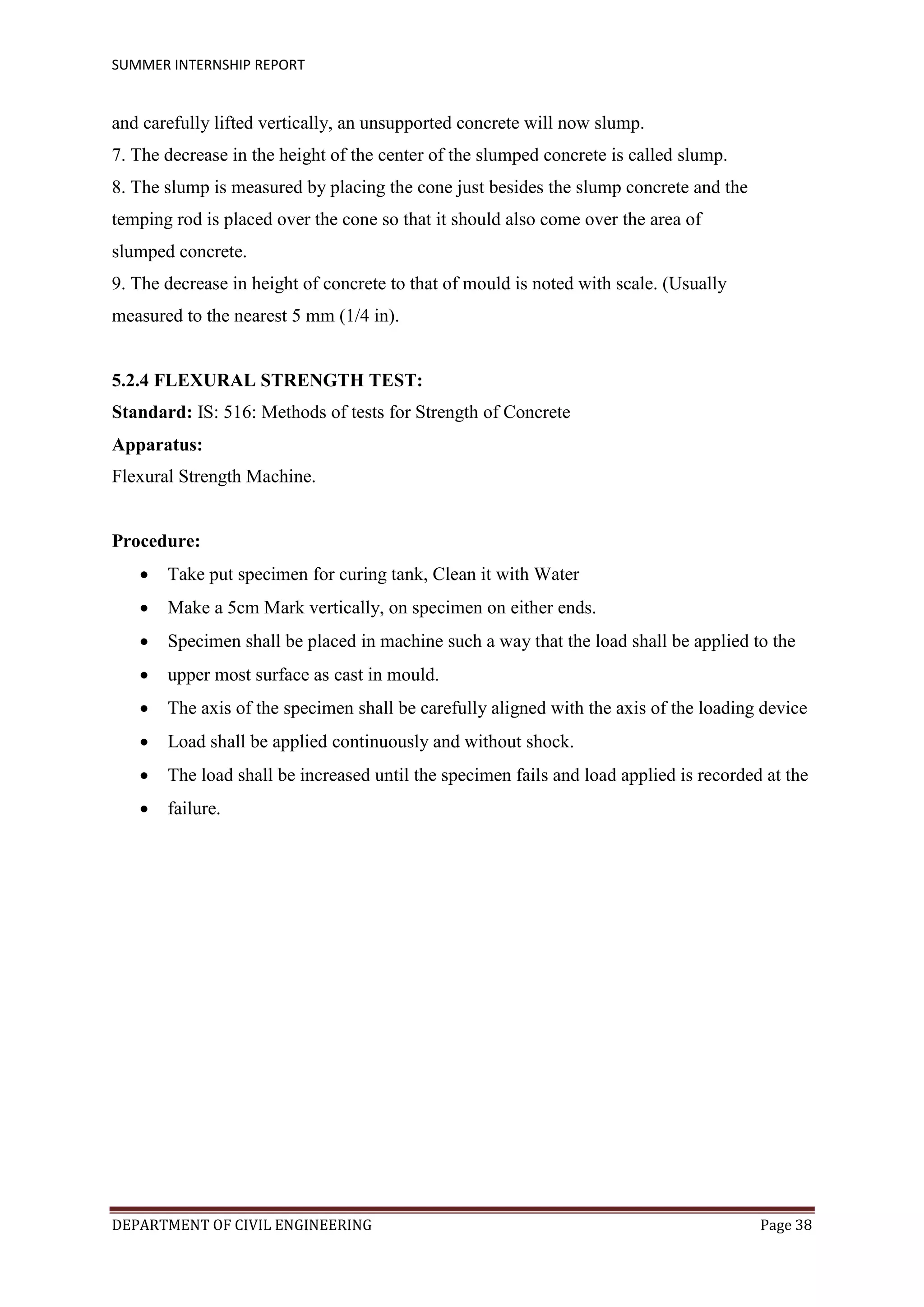 SUMMER TRAINING REPORT ON BUILDING CONSTRUCTION | PDF