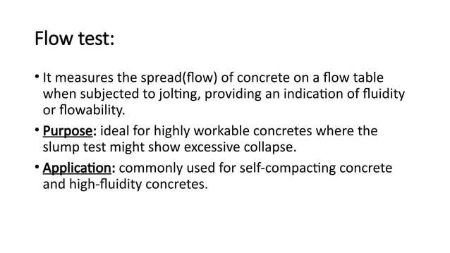 Vee-Bee test presentation for concrete Technology | PPT