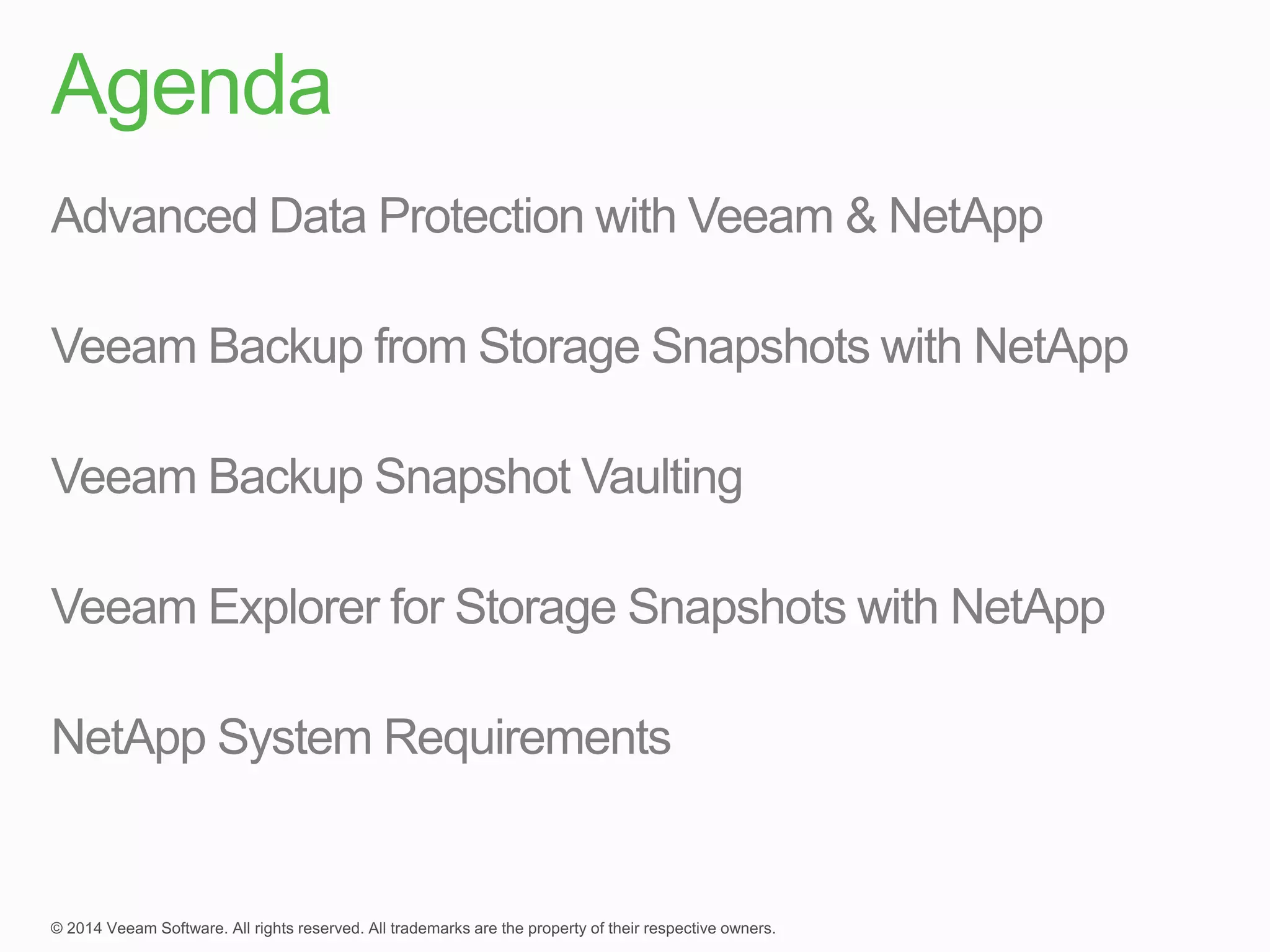 Advanced Data Protection for the Modern Data Center with Veeam & NetApp ...