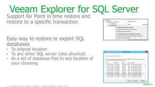 SQL Backup trough Veeam *AND* SQL | PPT