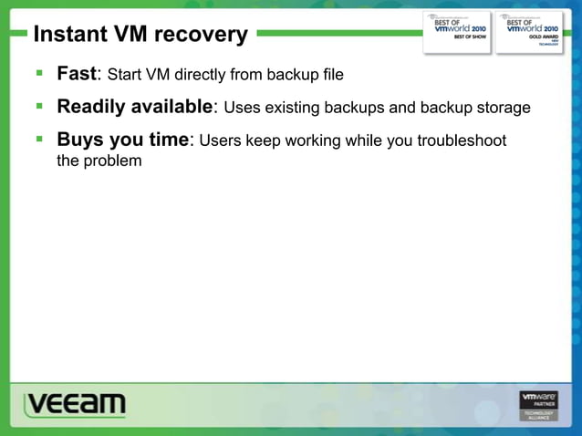 Veeam Backup And Replication Pptx Operating Systems Computer Software And Applications