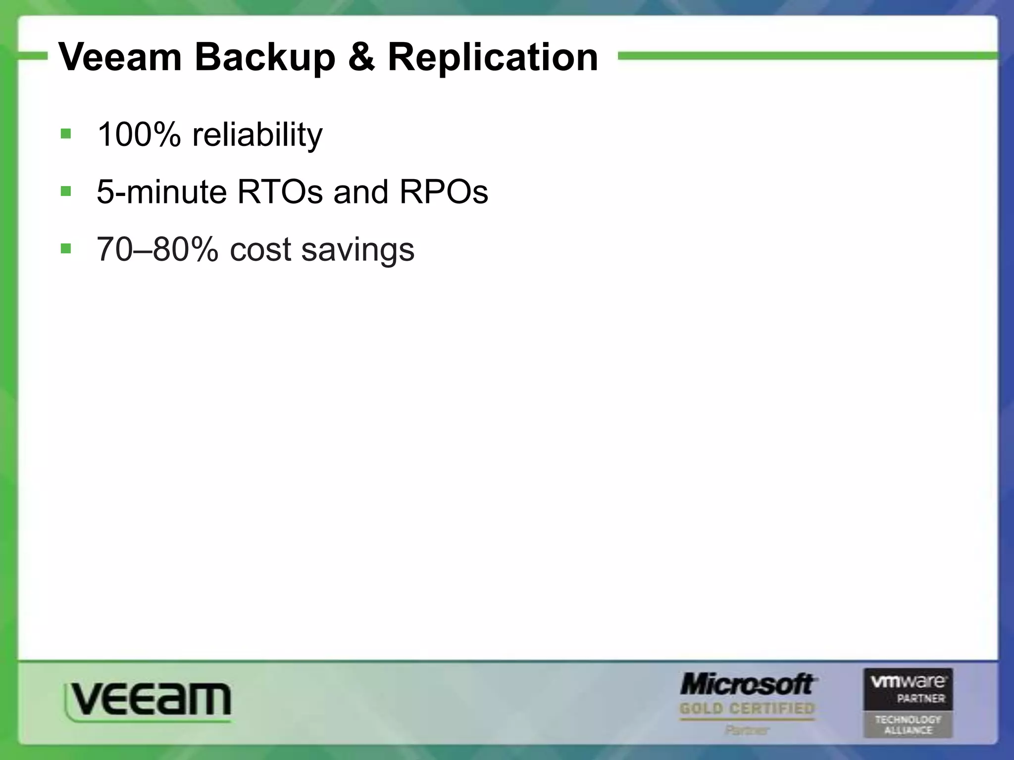 Veeam back up and replication presentation | PPTX