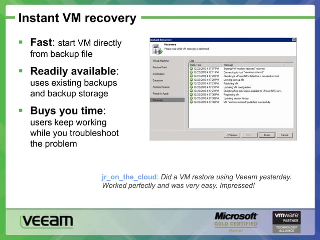 Veeam back up and replication presentation | PPTX